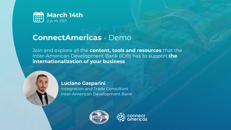 ConnectAmericas demo for CAMACOL members | ConnectAmericas